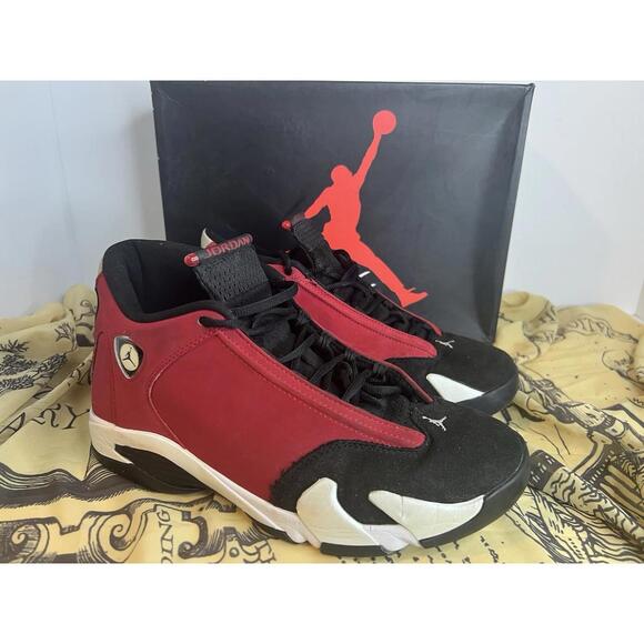 Jordan | Shoes | Jordan 4 Retro Red 220 Toro Black White Suede Og Box ...